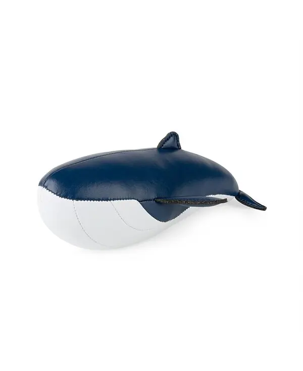 ZUNY Whale Wave Paperweight - Midnight Blue And White
