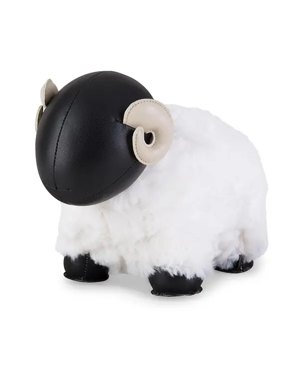 ZUNY Sheep Bomy Ii Bookend - Black And White