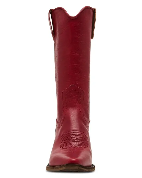 Steve Madden Albany Boots - Red Leather