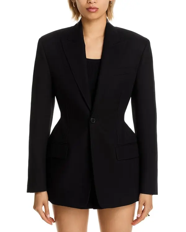Wardrobe.NYC Single Breasted One Button Blazer