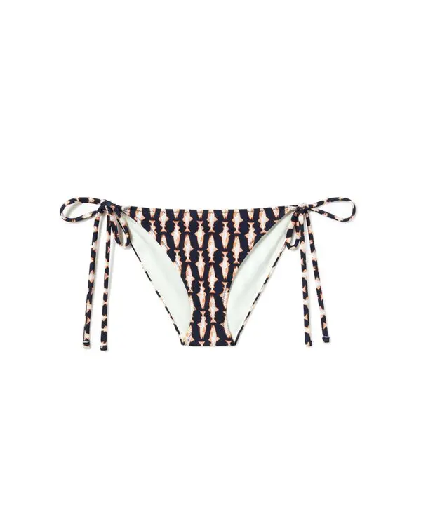 La DoubleJ String Bikini Bottom - Pesciolini Blue