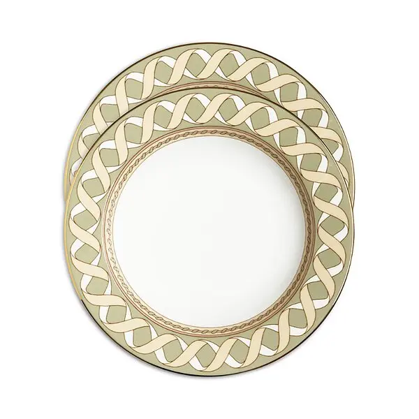 La DoubleJ Odysseus Soup Plates, Set Of 2 - Pistachio