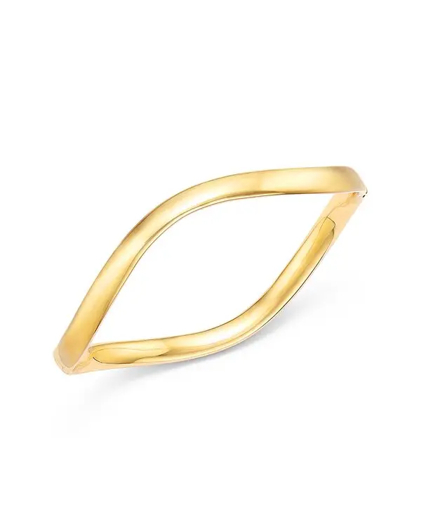 Bloomingdale'S 14k Yellow Polished Tube Bangle Bracelet - Gold
