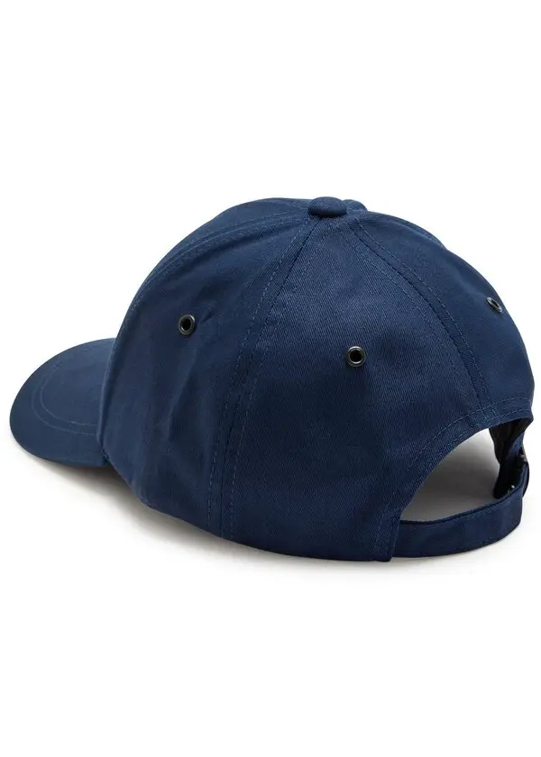Paul Smith Zebra-embroidered Cotton Cap - Blue