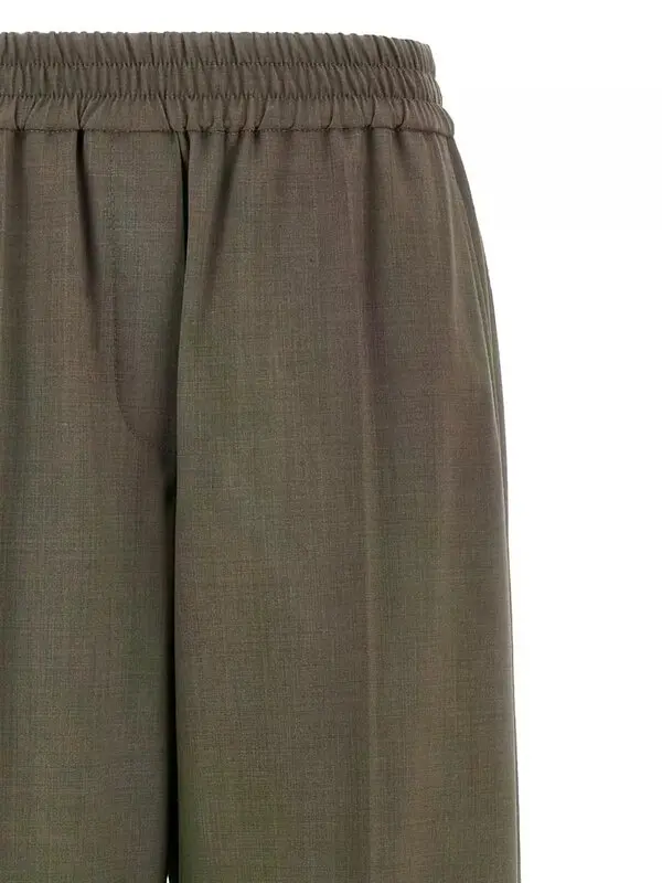 Brunello Cucinelli Elastic-waistband Trousers - Grey