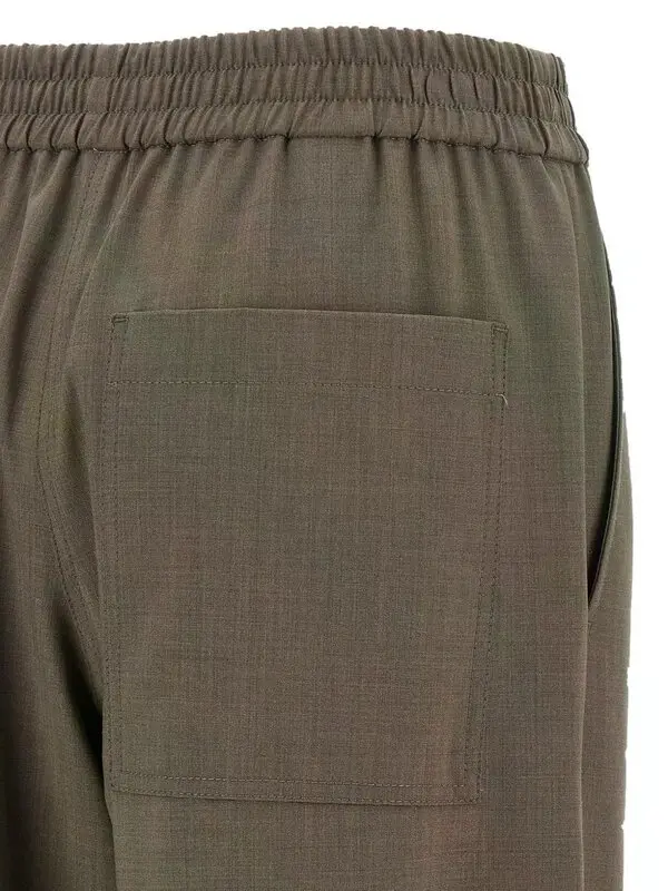 Brunello Cucinelli Elastic-waistband Trousers - Grey