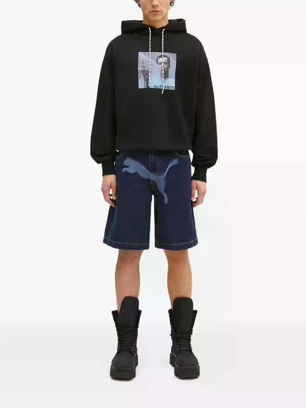 Aries Graphic-print Drawstring Hoodie