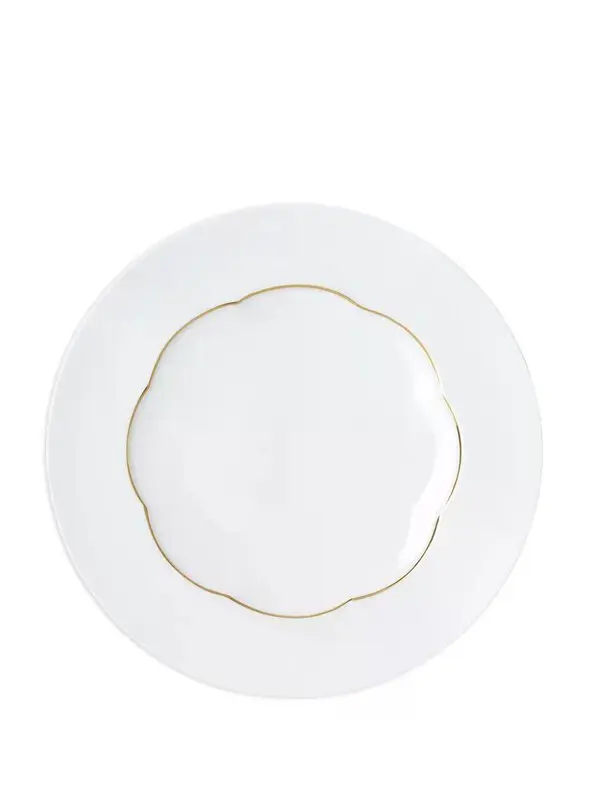 ROSENTHAL Sonetto Rimmed Scalloped Plate - White
