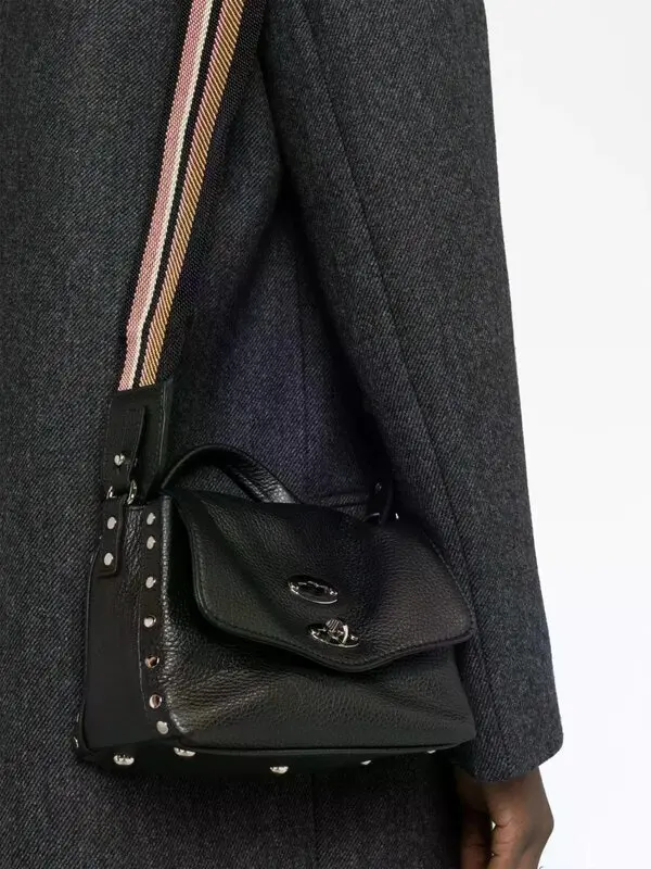 ZANELLATO Mini Postina Leather Tote - Black