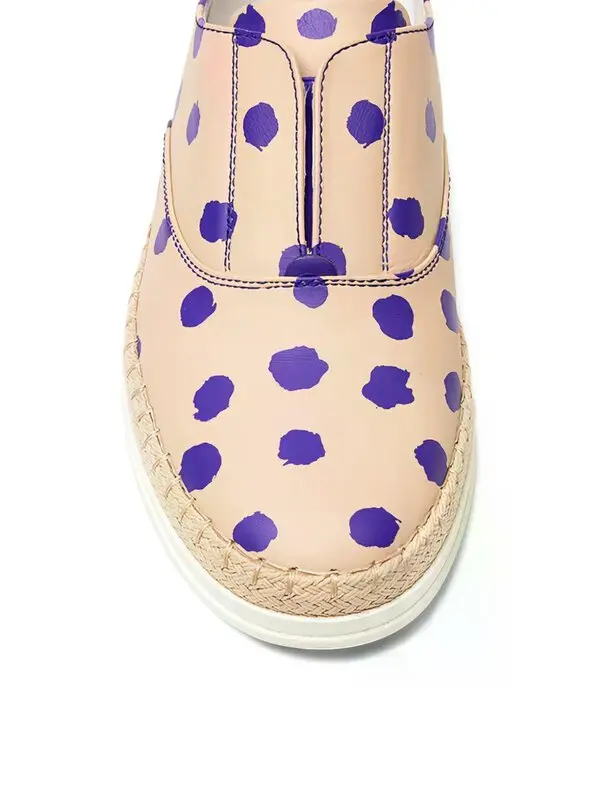 TOD'S Francesina Polka-dot Espadrilles