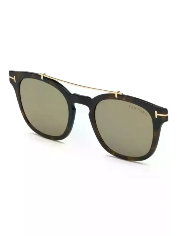 TOM FORD Round-frame Sunglasses - Brown