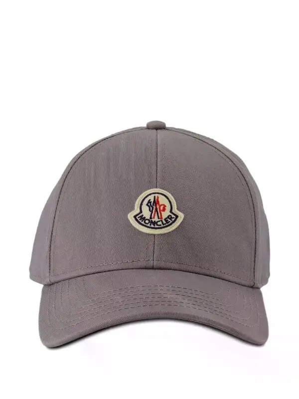 Moncler Logo Patch Baseball Cap - Grey