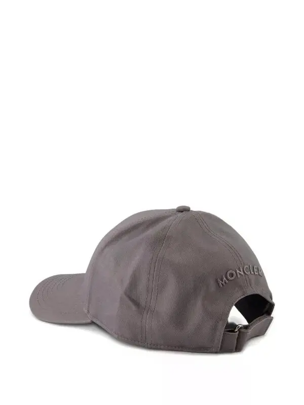 Moncler Logo Patch Baseball Cap - Grey