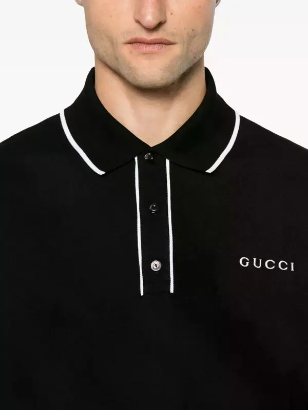 Gucci Tipped-collar Polo Shirt