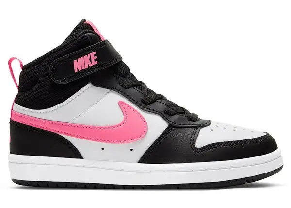 Nike Court Borough Mid 2 Sneakers - Black/white/sunset Pulse