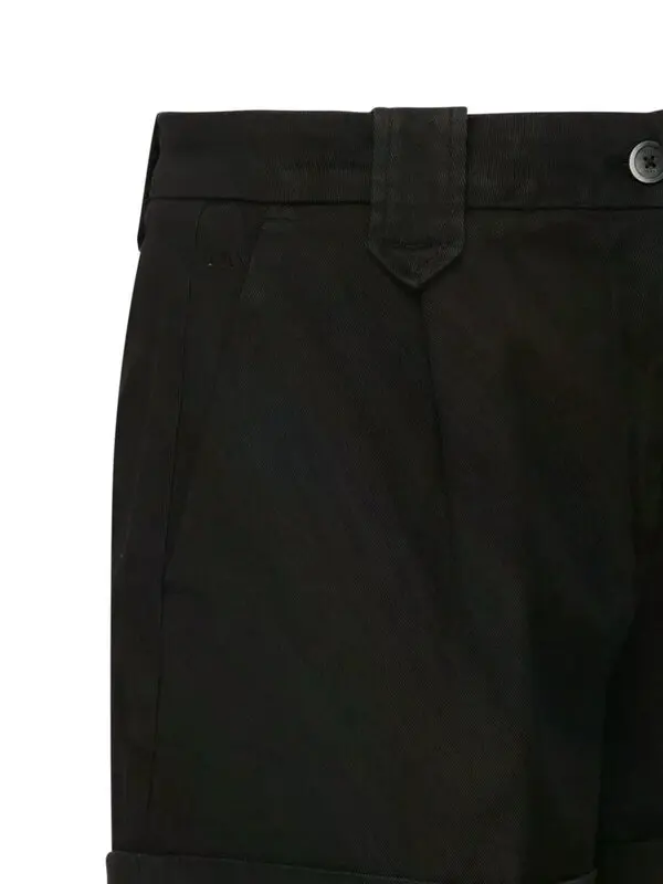 FAY Pleated Shorts - Black