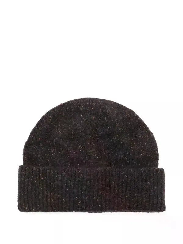 Brunello Cucinelli Speckled Wool Beanie - Brown