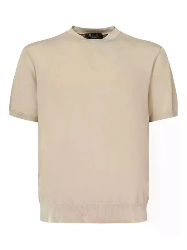 Loro Piana Short-sleeve Cotton Top