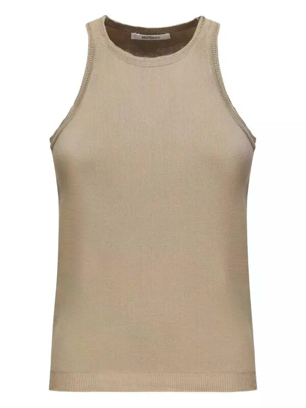 Max Mara Cotton Tank Top - Neutrals