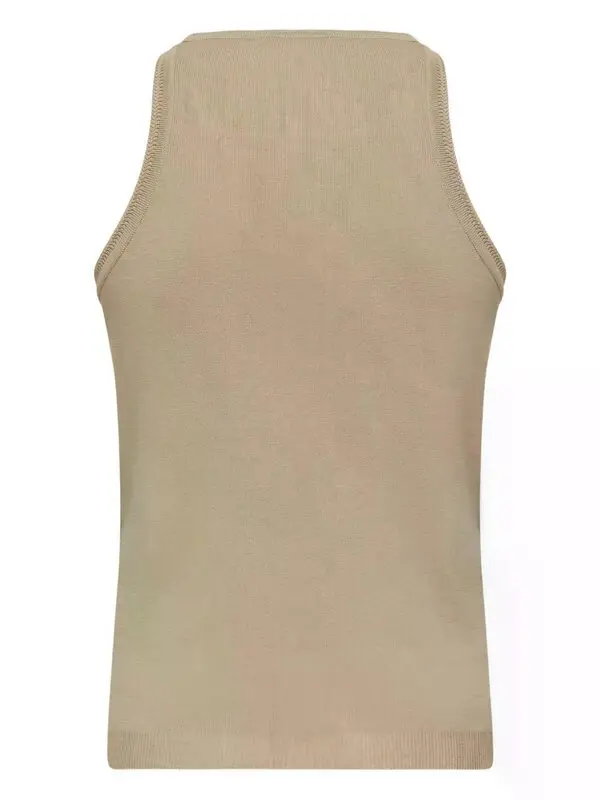 Max Mara Cotton Tank Top - Neutrals