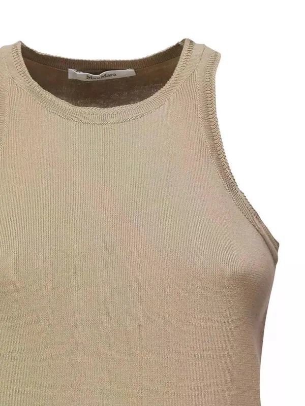 Max Mara Cotton Tank Top - Neutrals