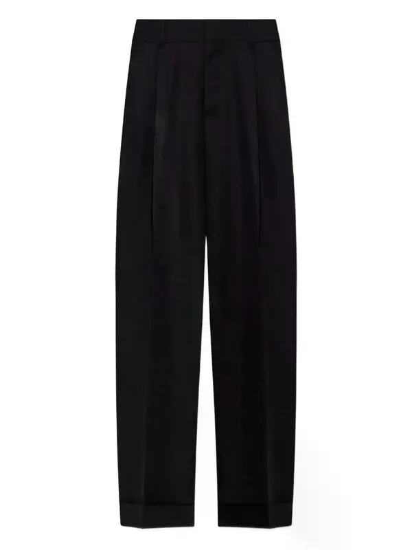 Dsquared2 Pleated Wool Trousers - Black