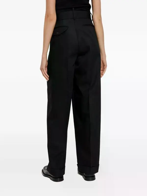 Dsquared2 Pleated Wool Trousers - Black