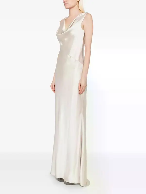 Amsale Satin Gown