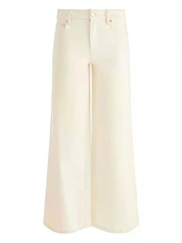Alice + Olivia Cropped Wide-leg Jeans