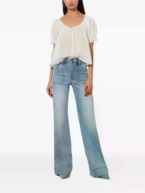Alice + Olivia Juno Braided Jeans