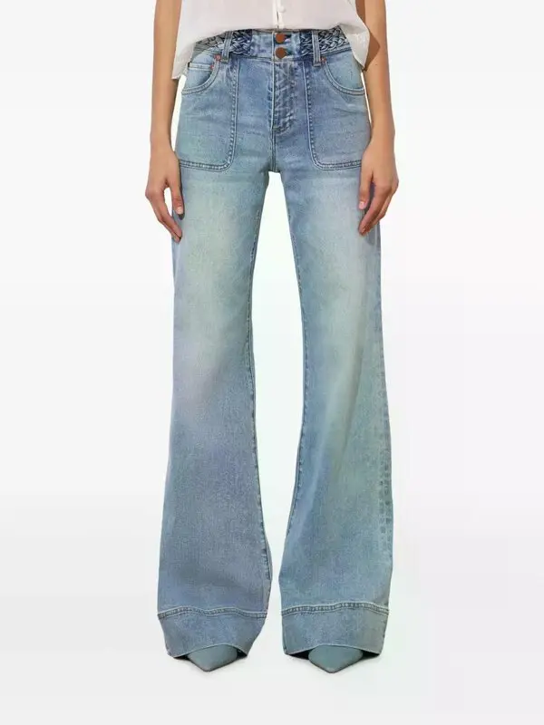 Alice + Olivia Juno Braided Jeans