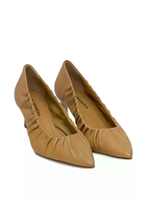 HALMANERA 55mm Vale Pleated Pumps