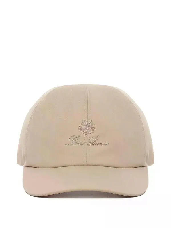 Loro Piana Embroidered Logo Baseball Cap - Neutrals