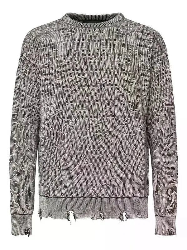 John Richmond Frayed-hem Sweater