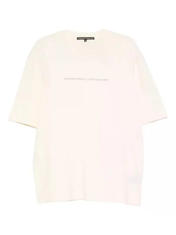 MEGUSTA Logo-print T-shirt - Neutrals