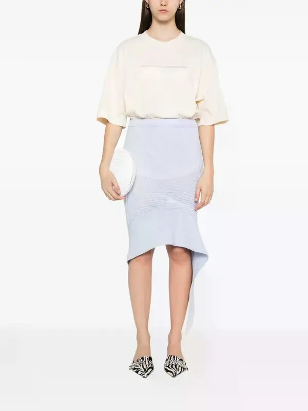 MEGUSTA Logo-print T-shirt - Neutrals