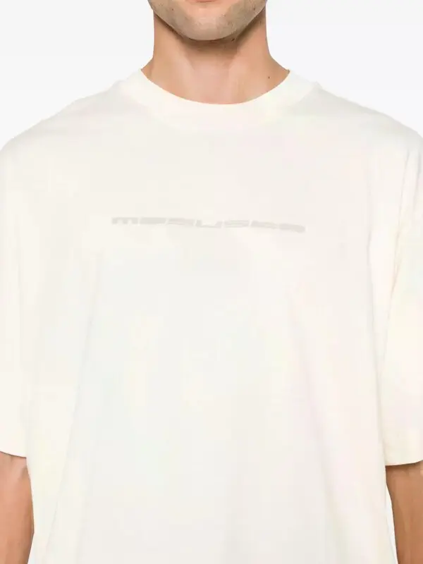MEGUSTA Logo-print T-shirt - Neutrals