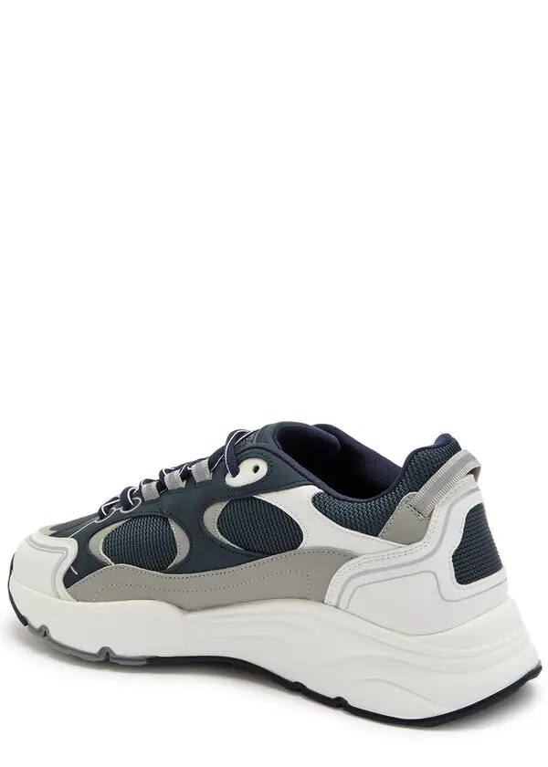 CLEENS Pulse Runner Panelled Mesh Sneakers - Navy