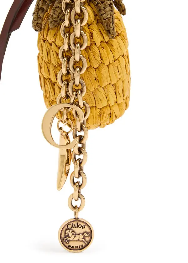 Chloé Pineapple Raffia Bag Charm