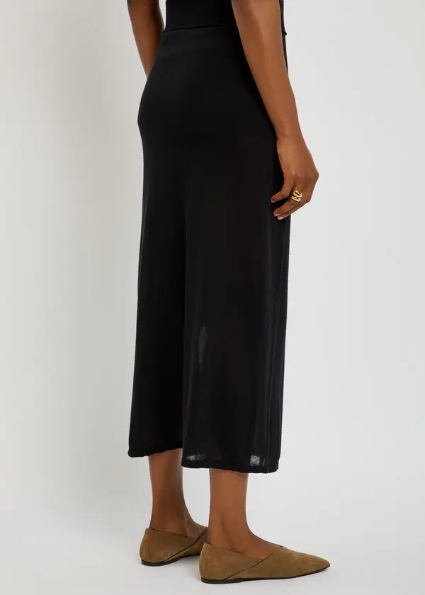 TOTÊME Fine-knit Maxi Skirt - Black