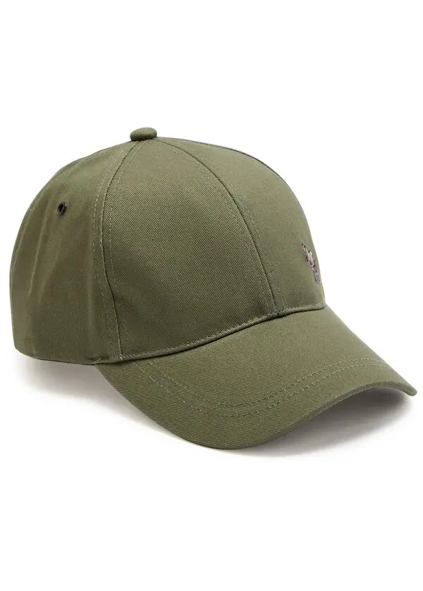Paul Smith Zebra-embroidered Cotton Cap - Green