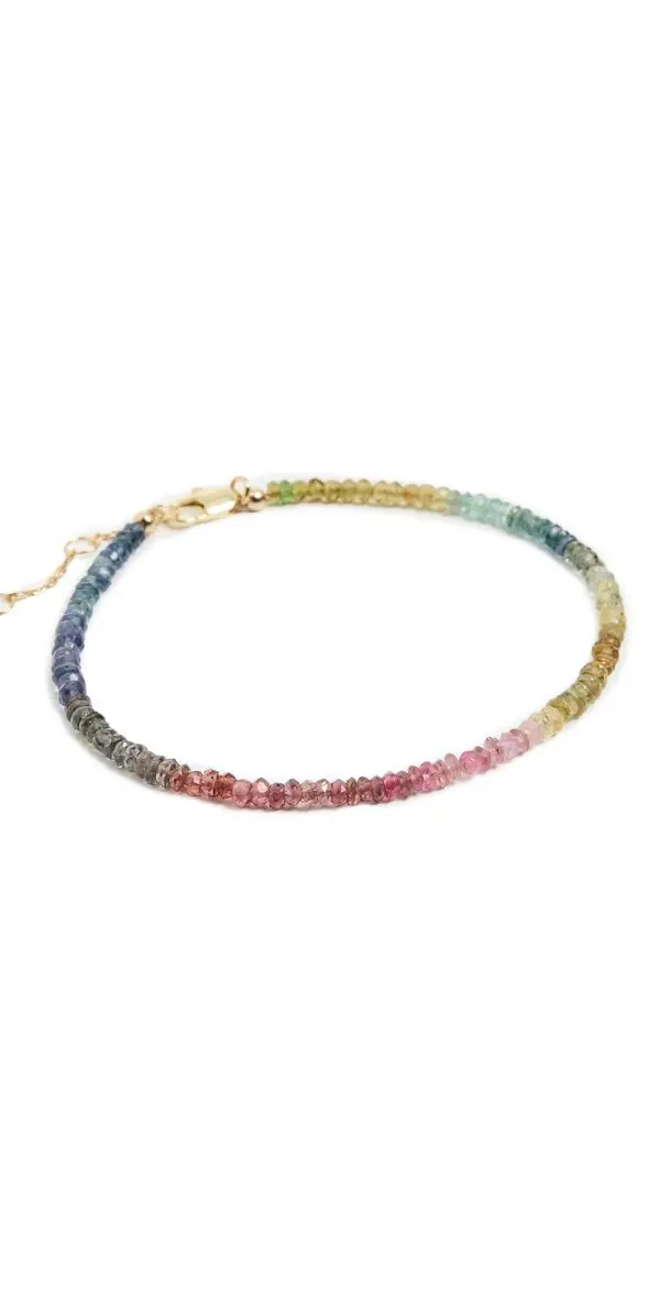 Shashi Natasha Gemstone Bracelet - Muted Rainbow