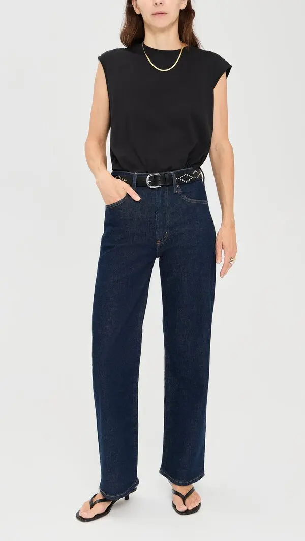AGOLDE Harper Petite Straight Leg Jeans - Reissue