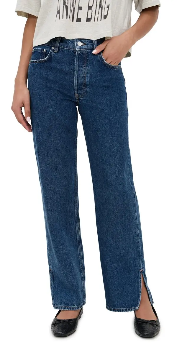 ANINE BING Roy Jeans - Washed Blue