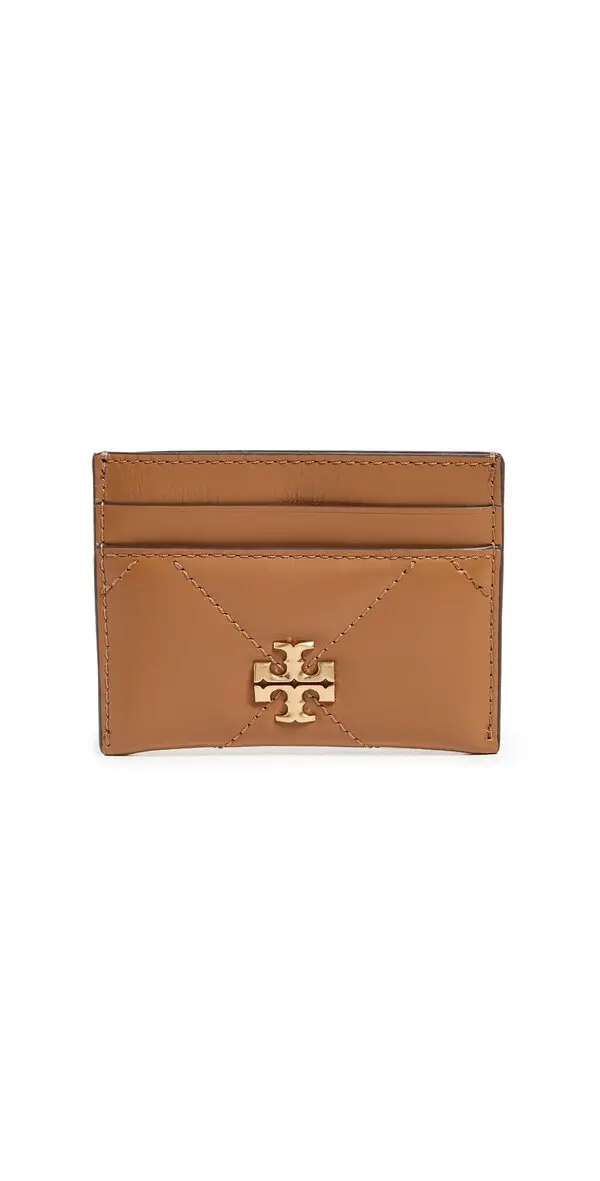 Tory Burch Kira Diamond Quilt Card Case - Classic Chestnut