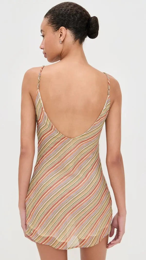 strapless open back dress Cream Glazed Open Back Mini Dress – Rare London main image 0