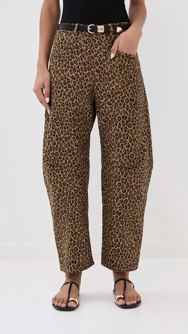 NILI LOTAN Shon Pants - Leopard Print