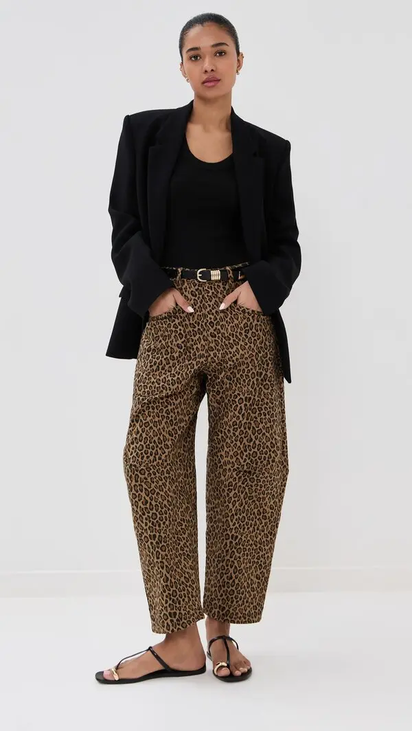NILI LOTAN Shon Pants - Leopard Print