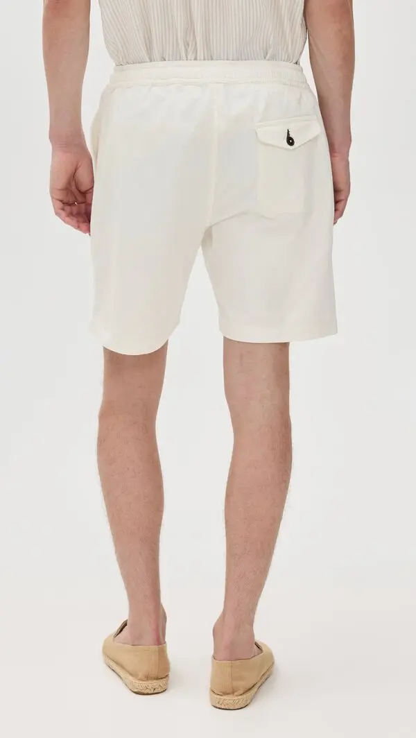 Universal Works Twill Beach Shorts - Ecru