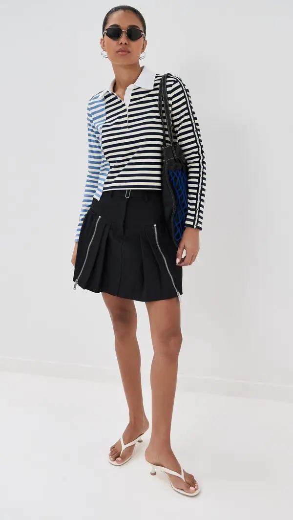 3.1 Phillip Lim Utility Double Zip Belted Mini Skirt